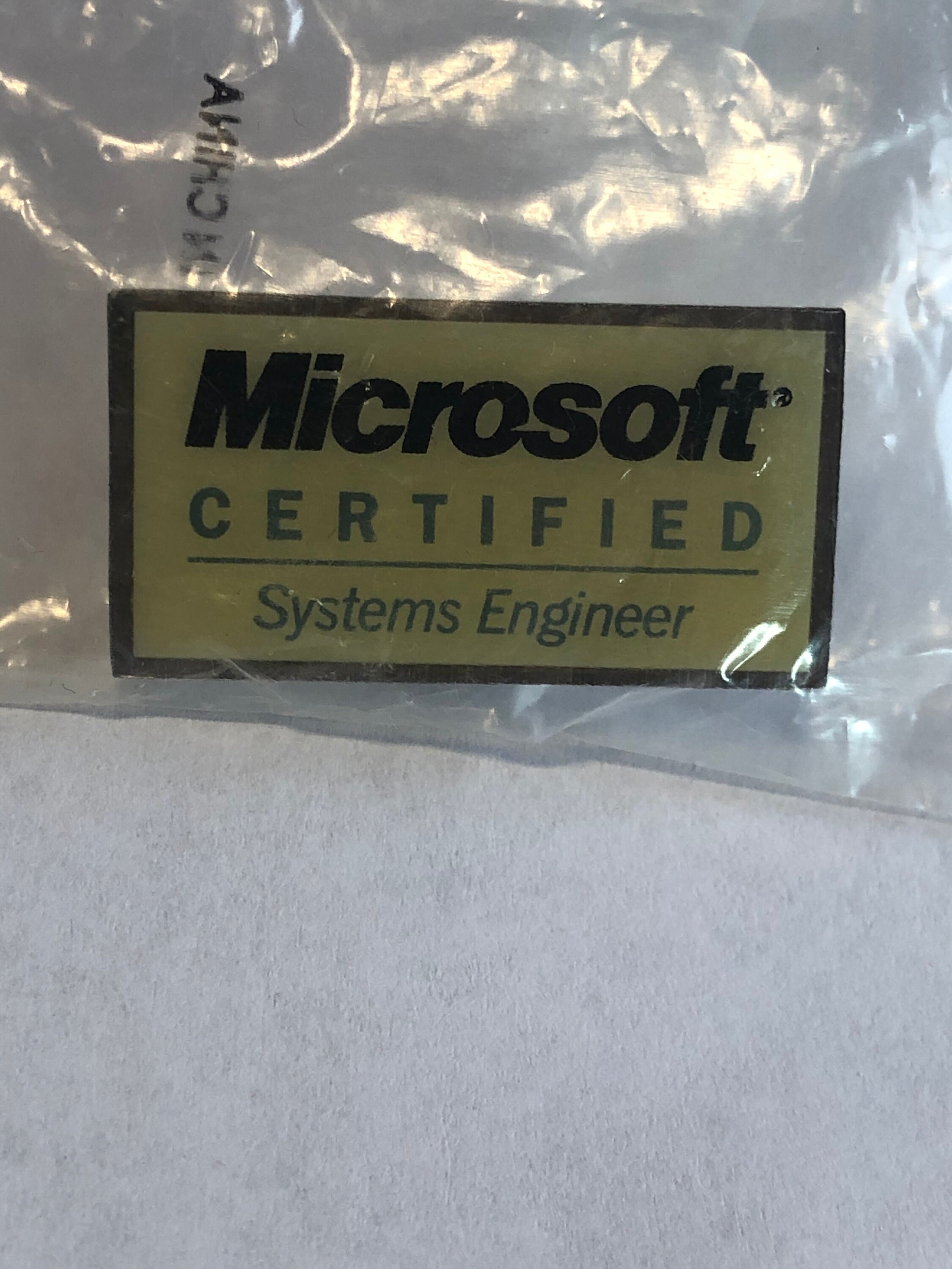 Vintage Microsoft Certified Systems Engineer MCSE Lapel Pin | Etsy