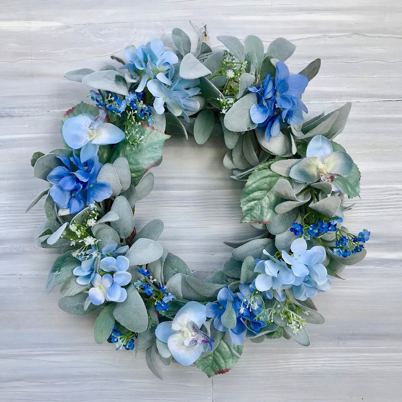 Blue Wreath - Etsy