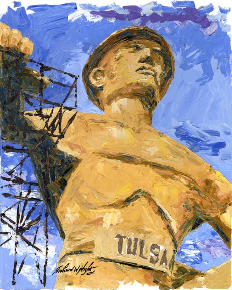 Tulsa's Golden Driller - Etsy