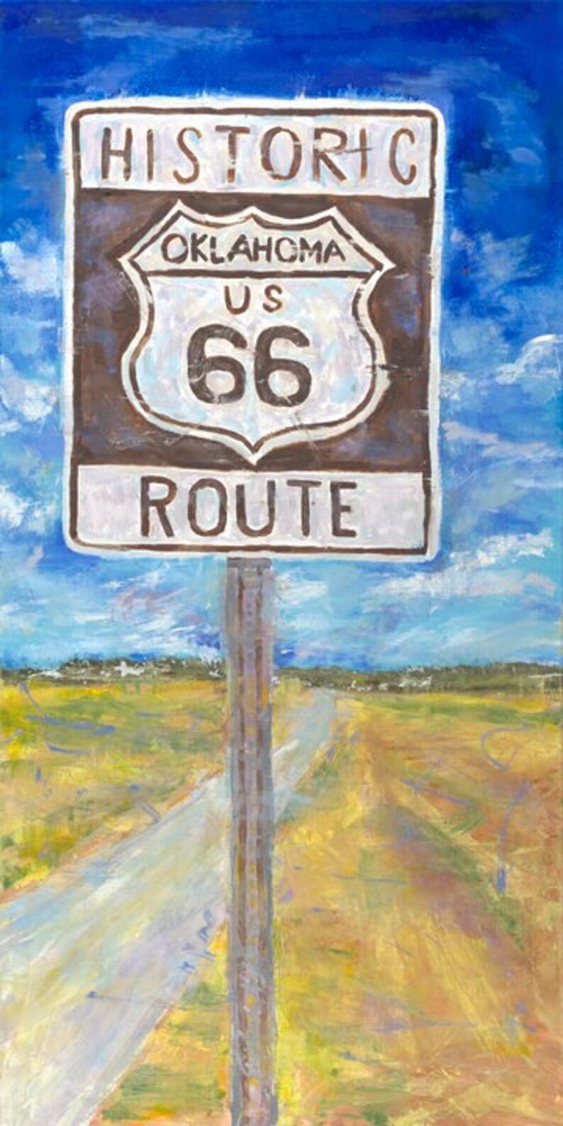 Route 66 Art Blue Whale Desert Rock Cafe Prints 8.5 X 11 - Etsy