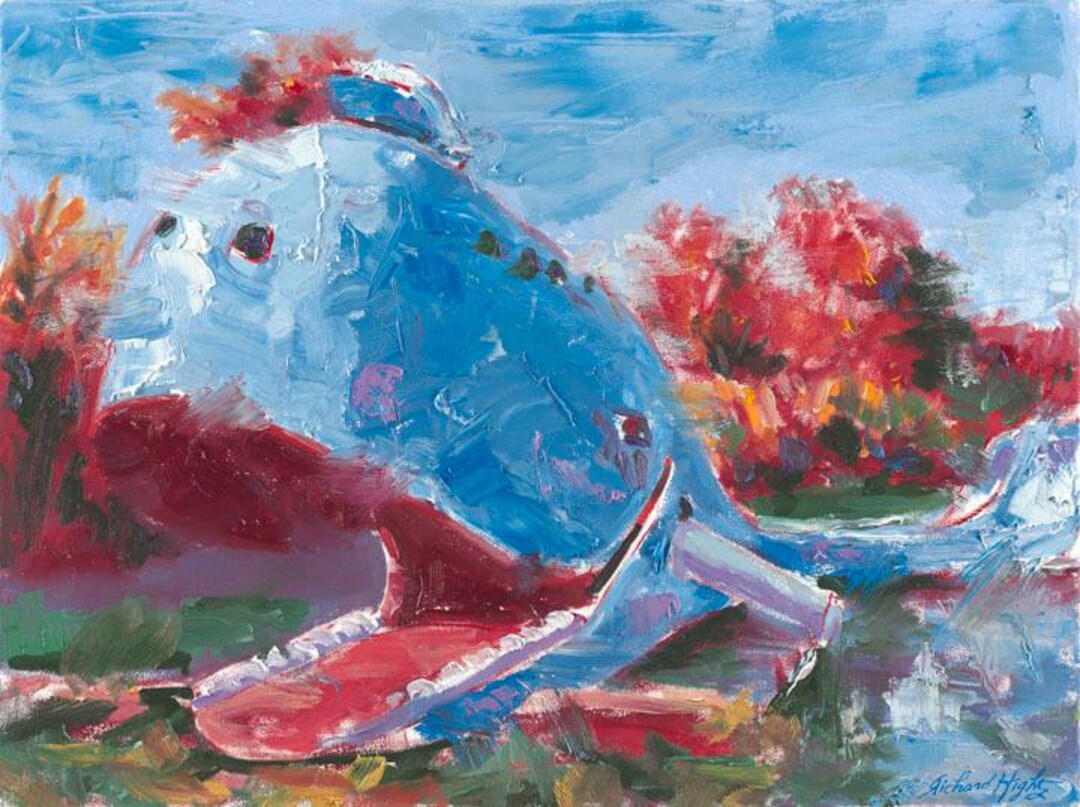 Rt 66 Blue Whale - Tickled Red - Etsy