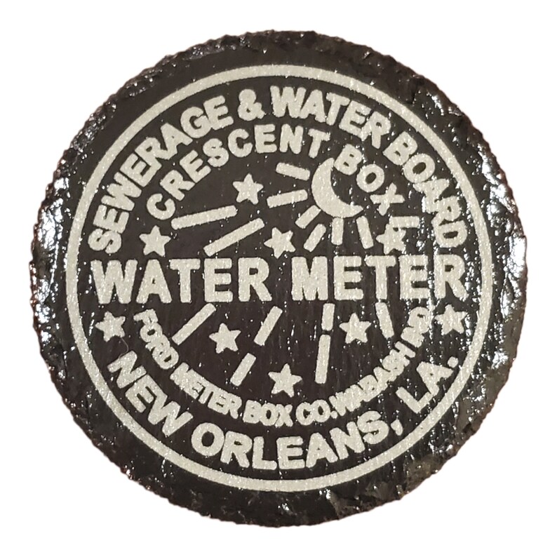 Set of FOUR Natural Slate Round or Square Coasters- New Orleans ...