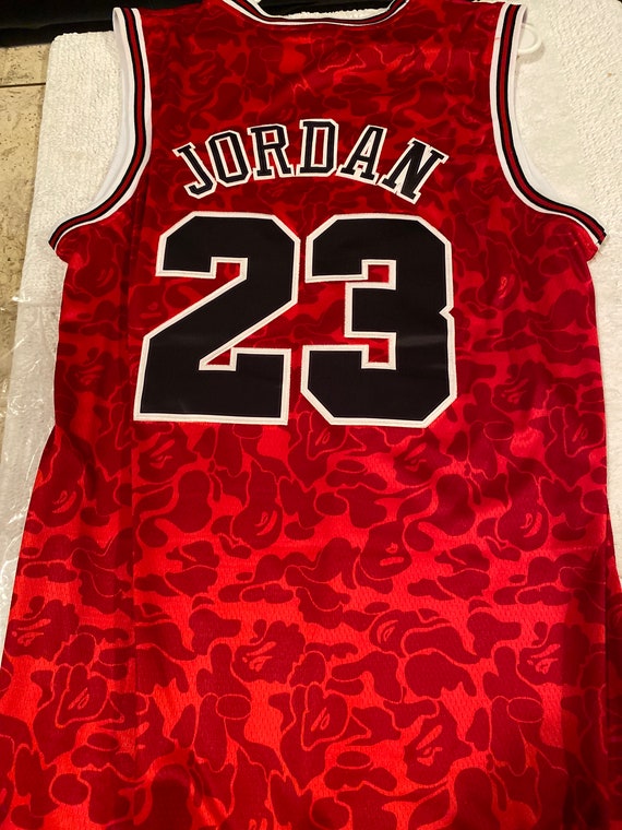 Bape Retro Chicago bulls 23 Michael Jordan Hardwood classic | Etsy