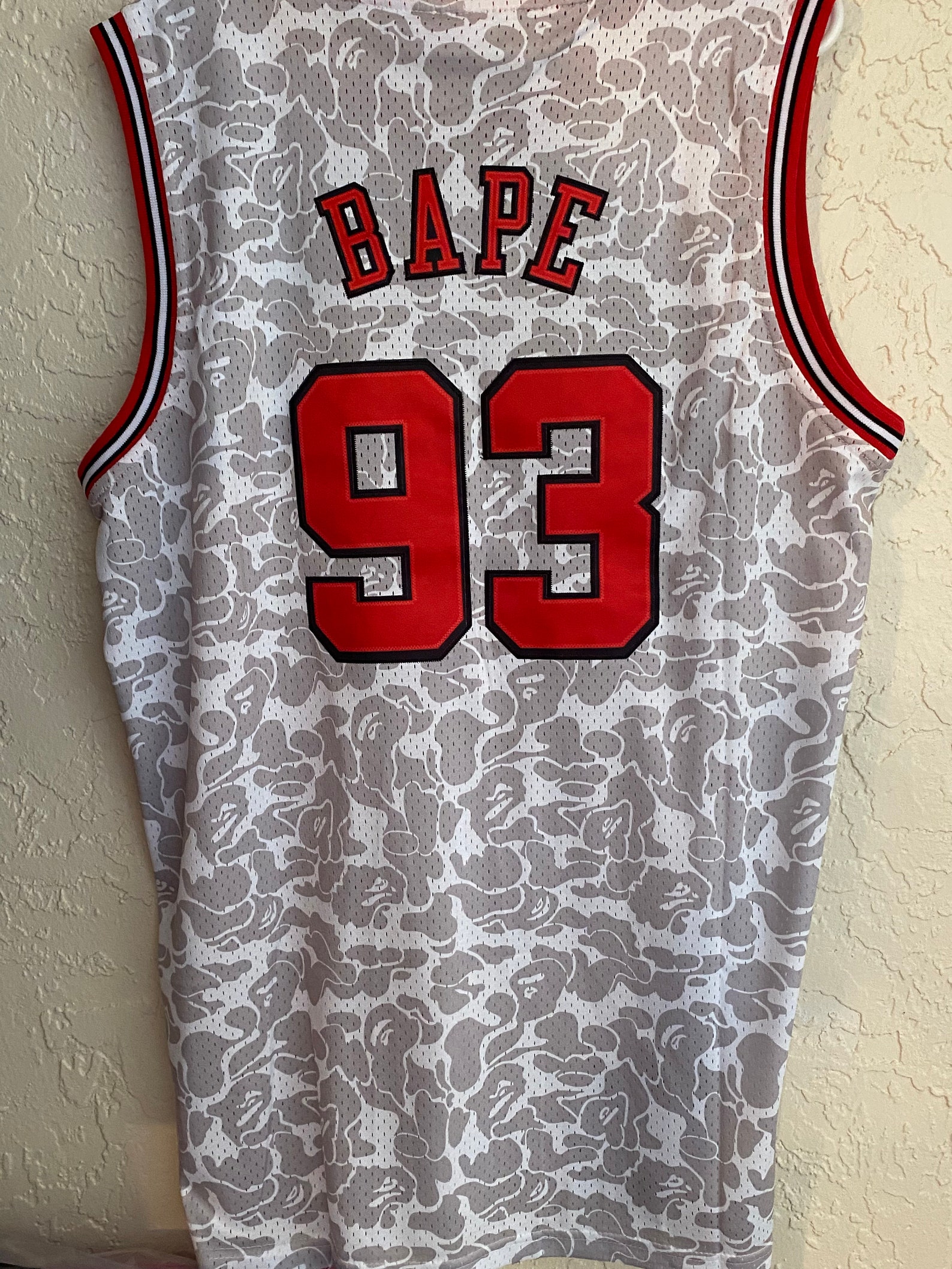 Bape Retro Chicago Bulls Hardwood classic 1997-98 93 jerseys | Etsy