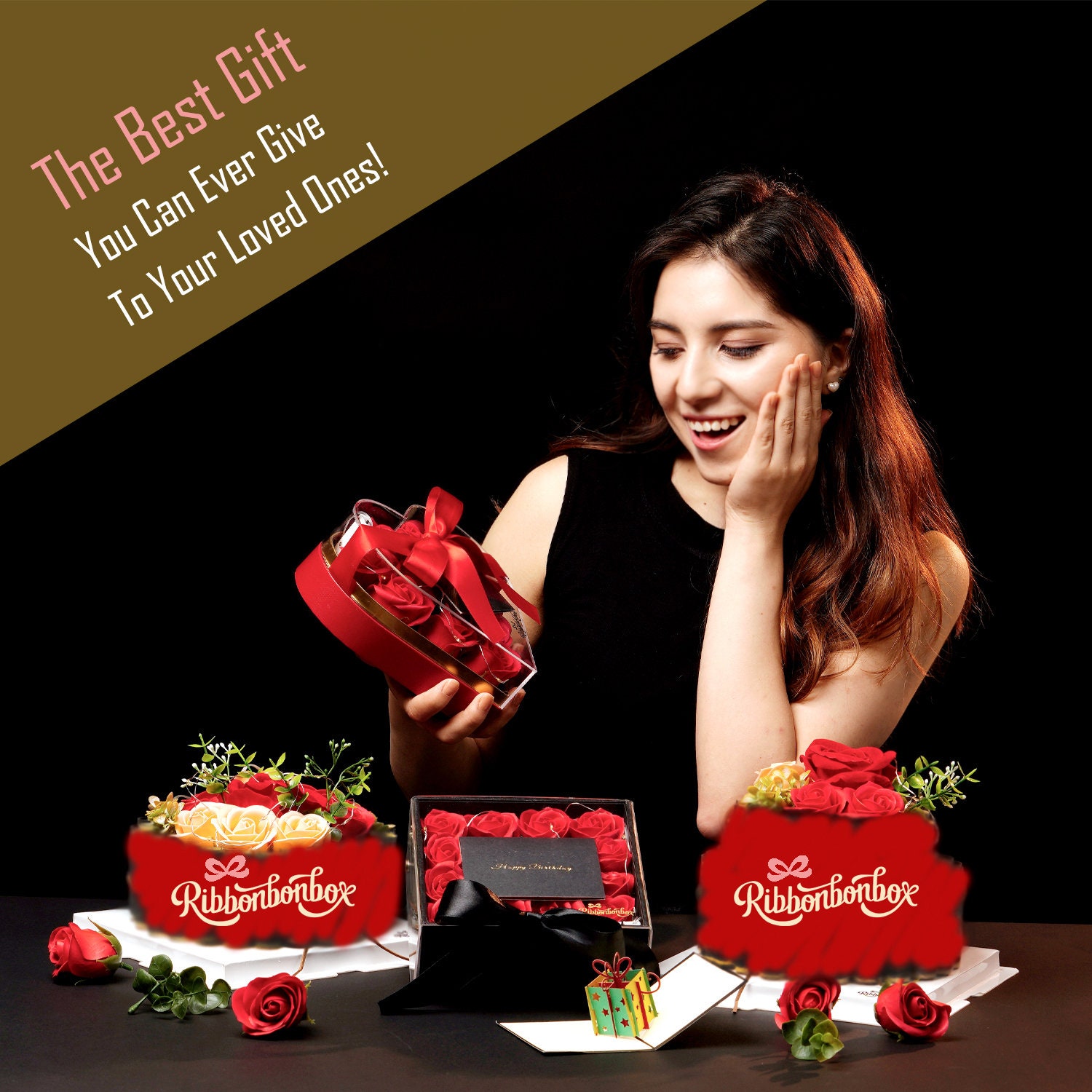 Ribbonbonbox Money Box for Cash Gift Pull Heart Box – Unique Gifts for ...