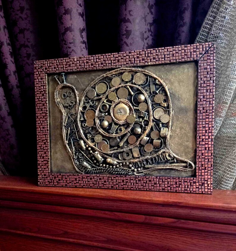 Steampunk Abstract Wall Decor Steampunk Wall Art Assemblage Industrial ...
