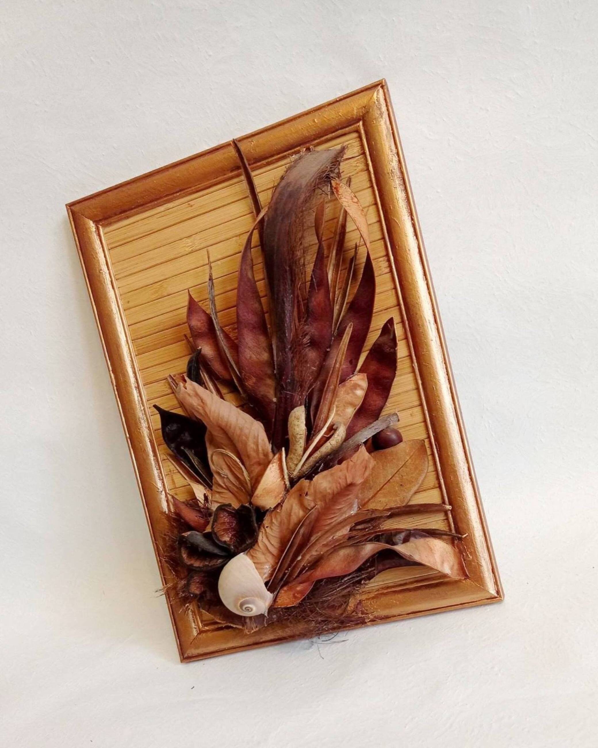 Natural Wall Art Dried Flower Framed Wall Decor Floral Art Wall Art ...