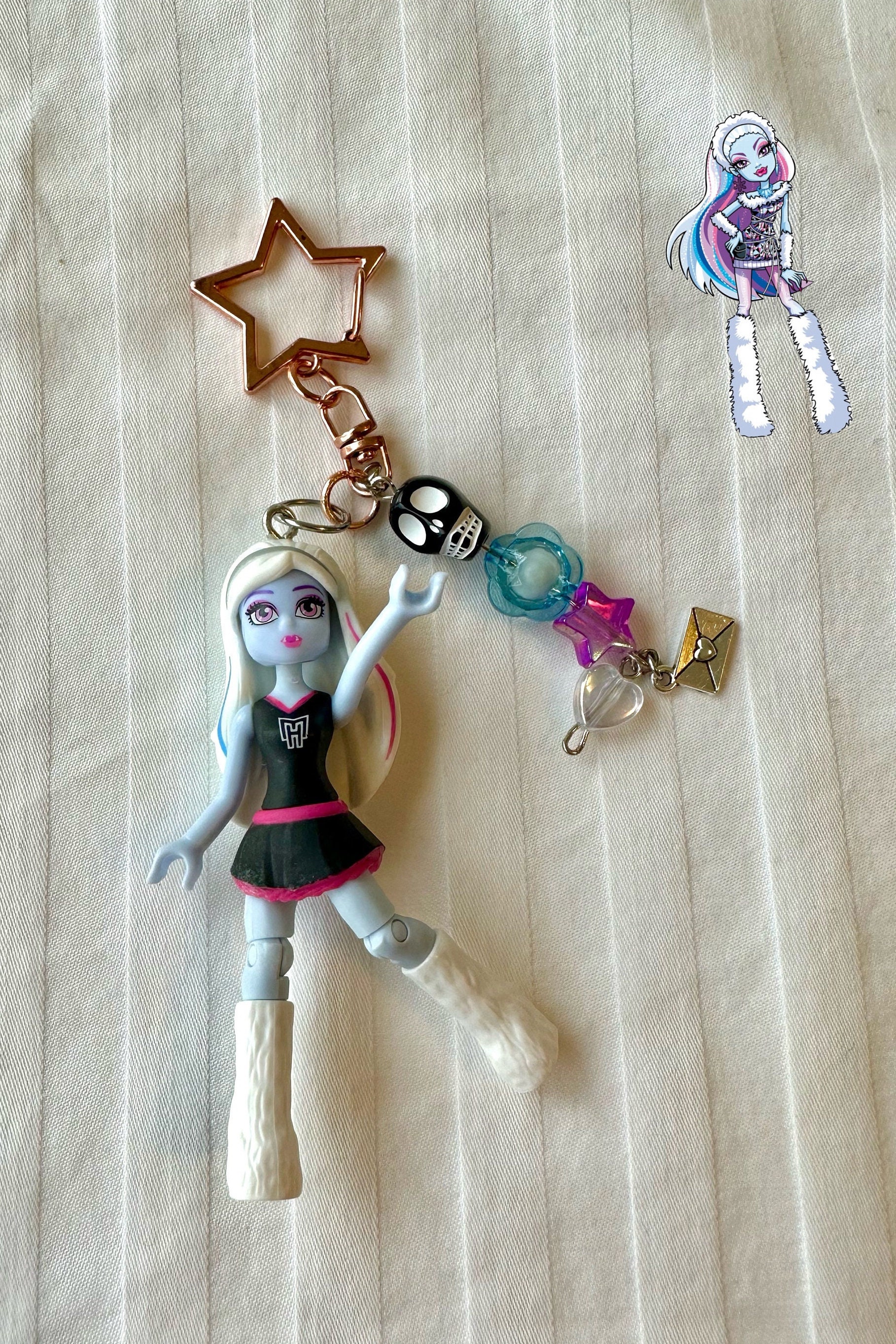 Monster High Doll Mini Figures Charms Keychain Purse Backpack Clip on ...