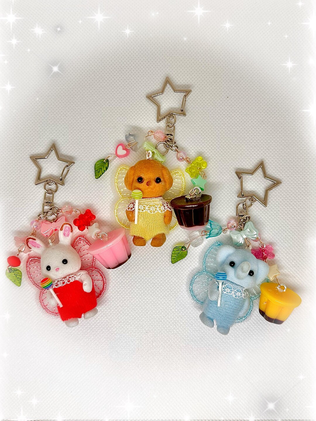 Calico Critters Sweets Keychains Bag Charms Trinkets Jewelry Cute ...