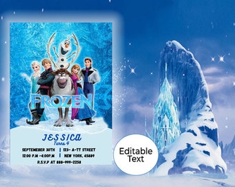 Elsa Birthday Party Invite | Etsy