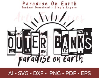 Clip Art & Image Files Funny svg Summer Beach svg OBX Strong Outer ...