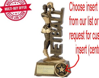 Netball Award Trophy Personalised Engraving Customize | Etsy