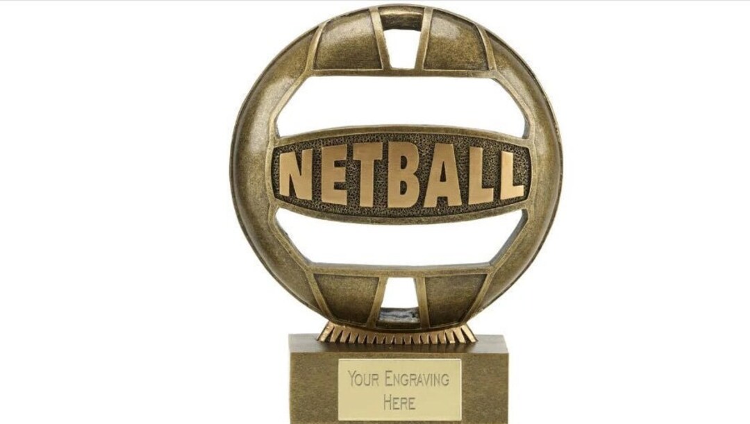 Netball Award Trophy - Personalised Engraving - Etsy