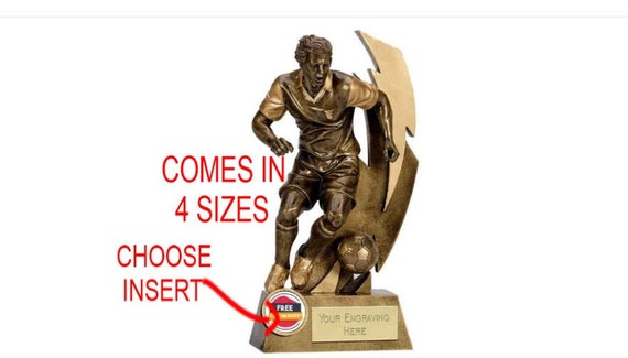 Football Male Trophy Award Personalised Engraving | Etsy UK