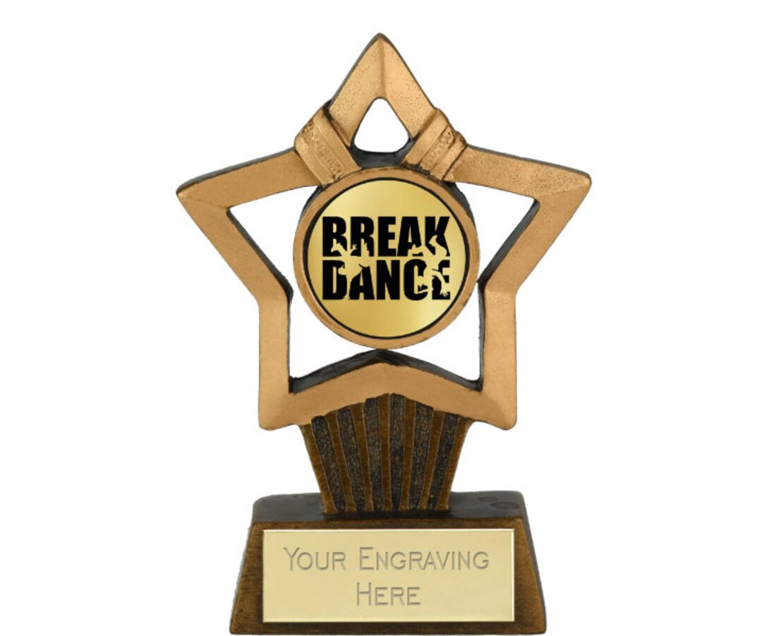 Break Dance Award Trophy Personalized Engraving - Etsy