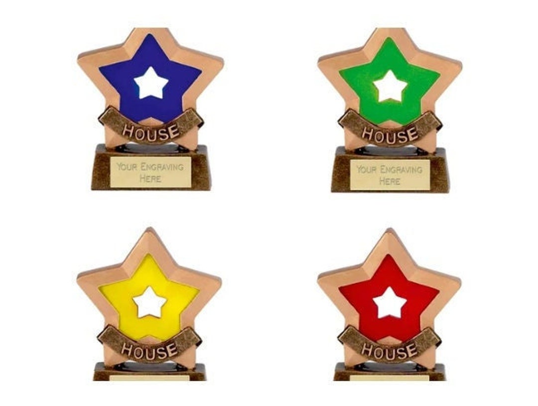 House Award Trophy - Personalised Engraving - Etsy