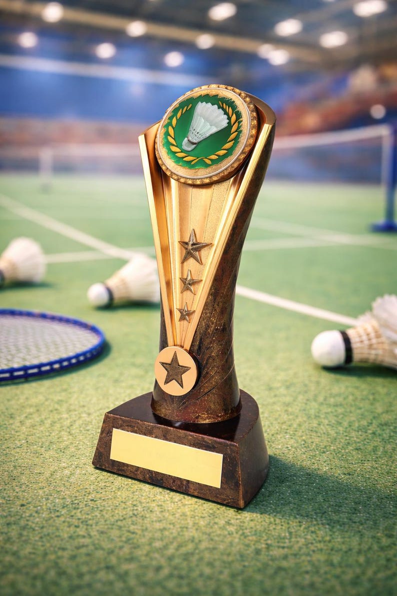 Badminton Award Trophy - Personalized Engraving - Custom Inserts - Etsy