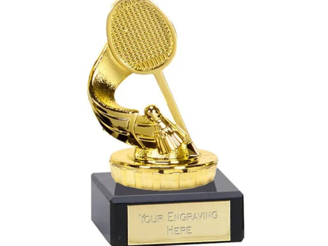Badminton Award Trophy - Personalized Engraving - Etsy