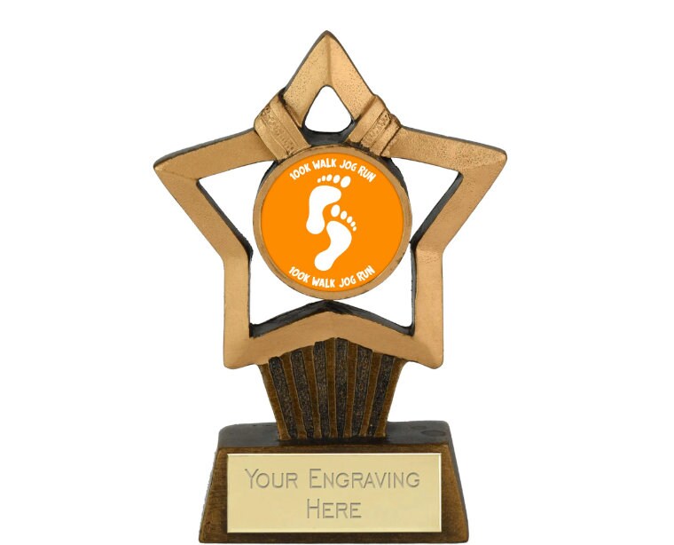 Running 100K Award - Walk Jog Run - Personalized Engraving - Etsy