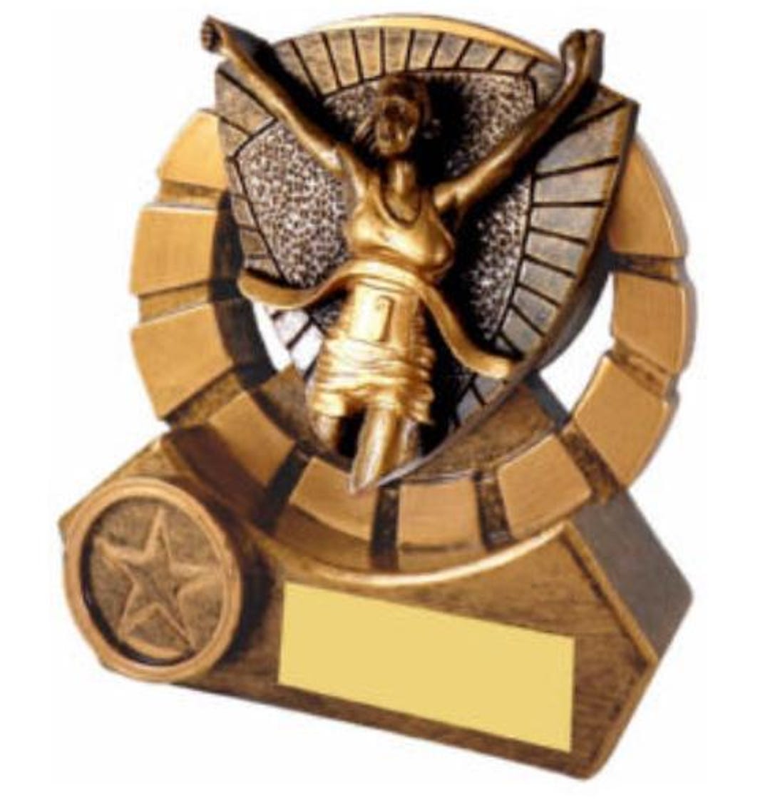 Female Running Award Trophy - Personalized Engraving - Custom Insert - Etsy