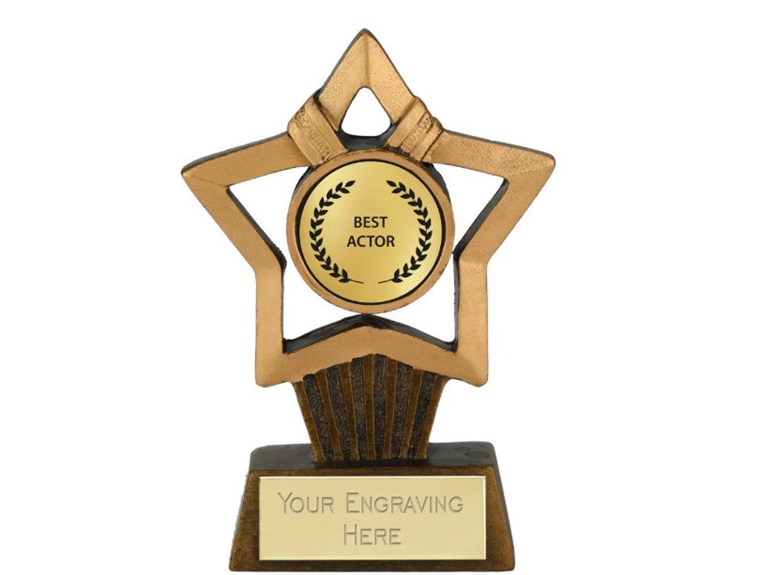 Best Actor Award Trophy - Personalized Engraving - Etsy