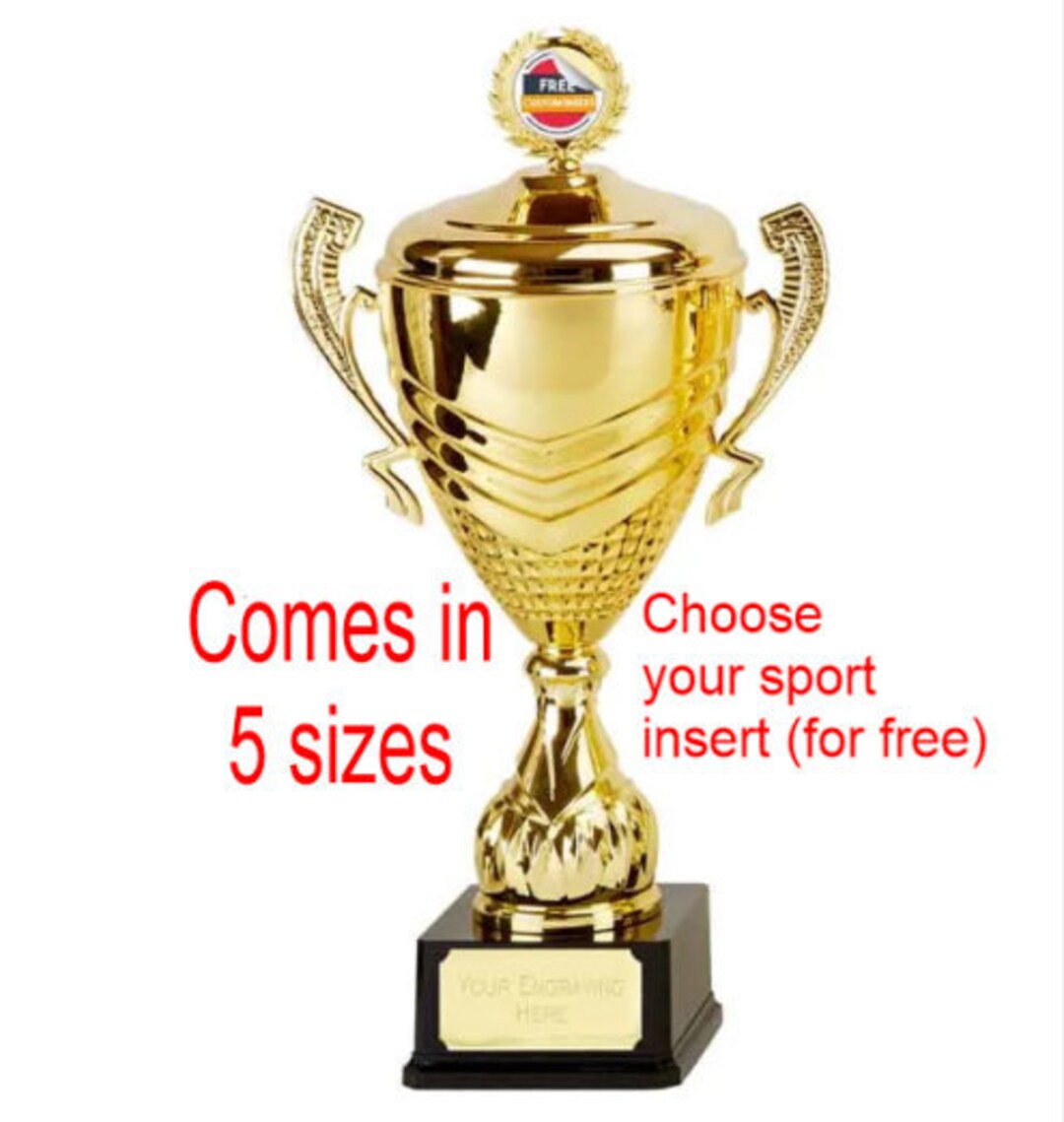 Gold Trophy Cup Metal - Personalized Engraving - Customize Insert - Etsy