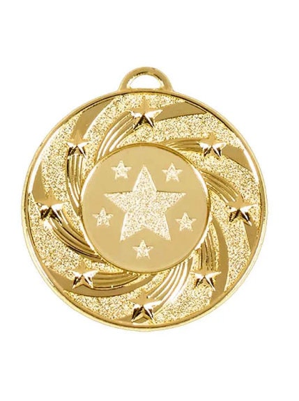 Star Medal Customized Personalised Medal 2 Inch 50mm | Etsy