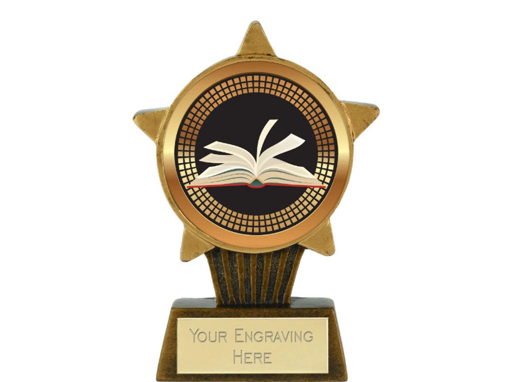 Reading Award Trophy Personalized Engraving - Etsy