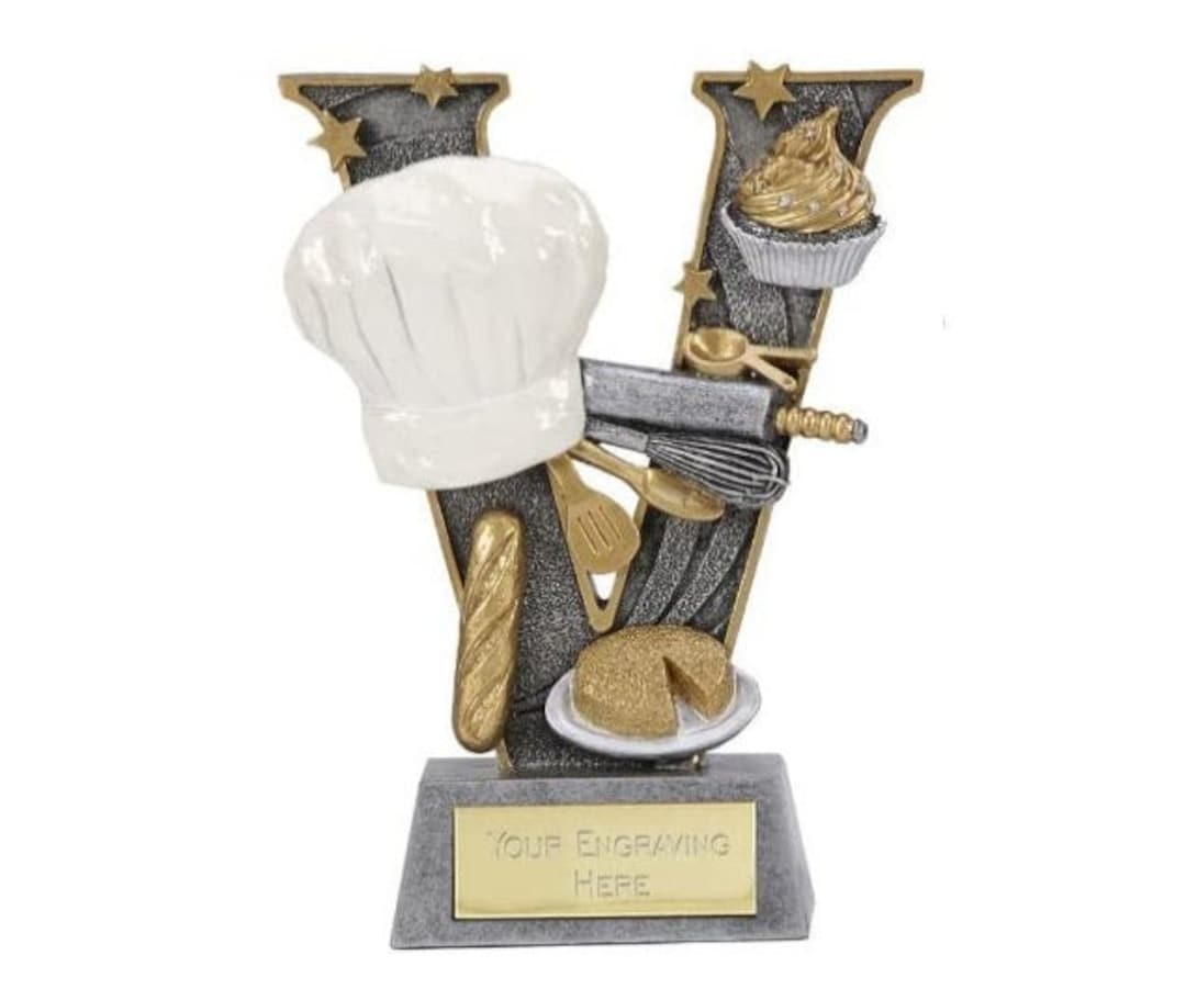 Cooking, Baking Trophy Award Best Cooker Award Personalized Award ...