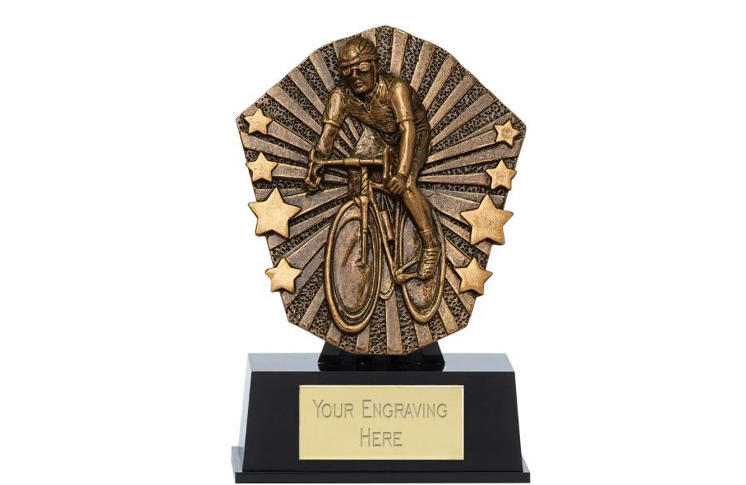 Cycling Award Trophy - Personalised Engraving - Etsy