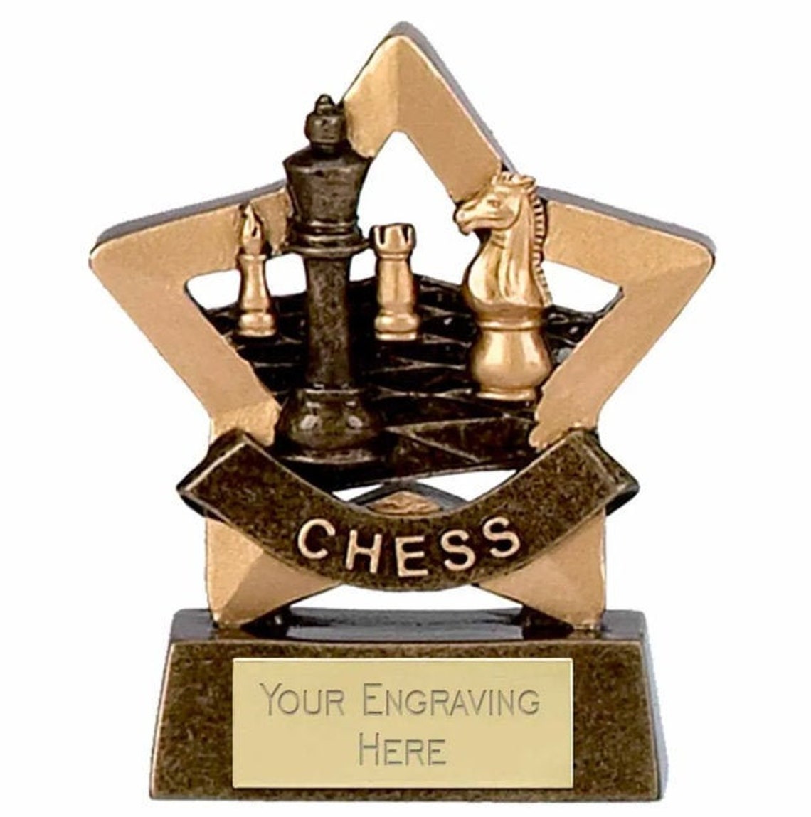 Chess Award Personalized Trophy Chess Champion Mini Star - Etsy