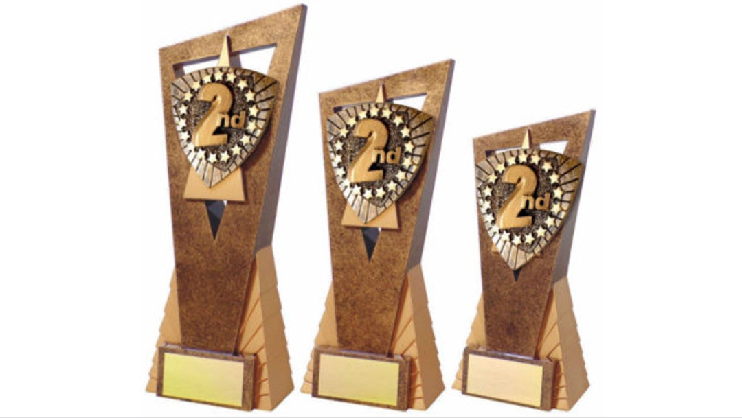 2nd Place Award Trophy - Personalized Engraving - Etsy