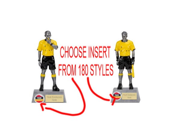 Football Referee Trophy Award Personalised Engraving - Etsy