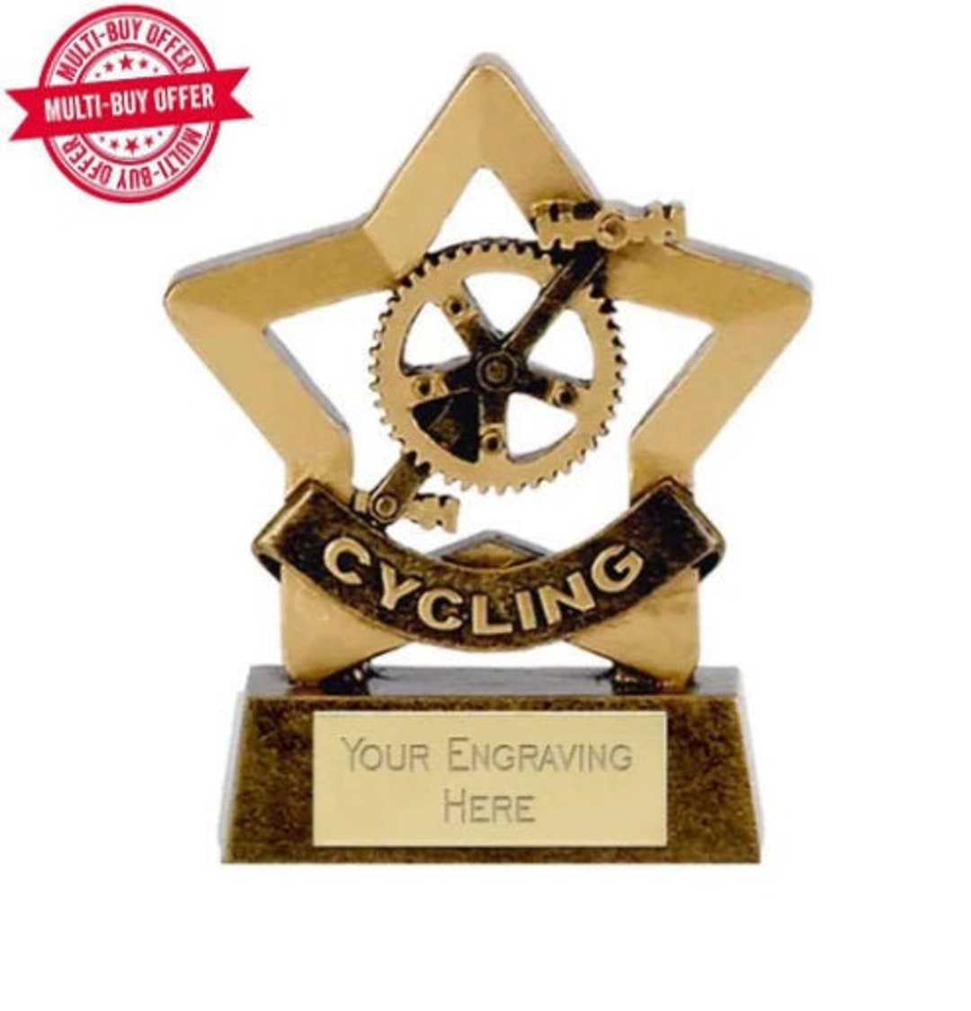Cycling Award Trophy Personalized Engraving - Etsy