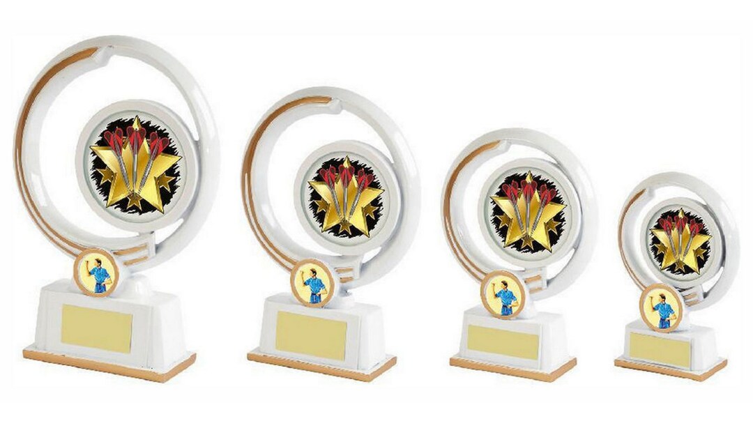 Circular Darts Award Trophy - Personalized Engraving - Custom Insert - Etsy