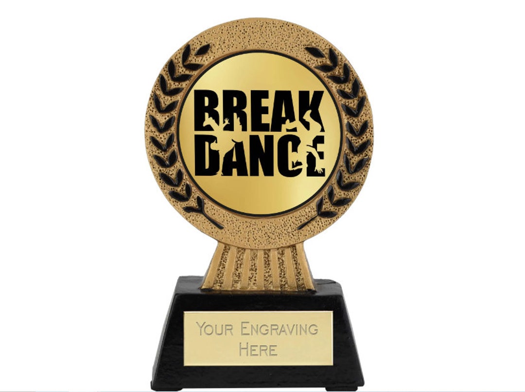 Break Dance Award Trophy - Personalized Engraving - Etsy