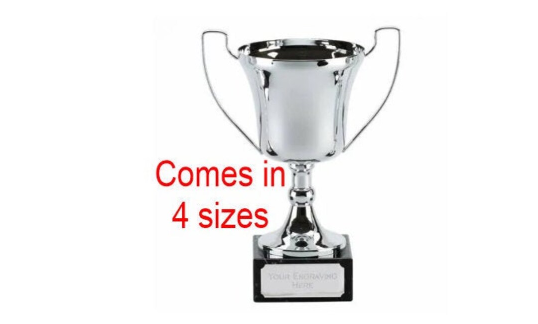 Trophy Cup Metal Coated Silver Trophy Cup Award Trophy Personalized ...