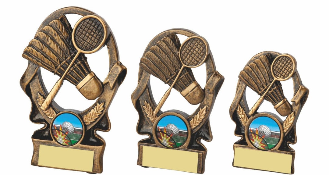 Badminton Award Trophy - Personalized Engraving - Custom Insert - Etsy