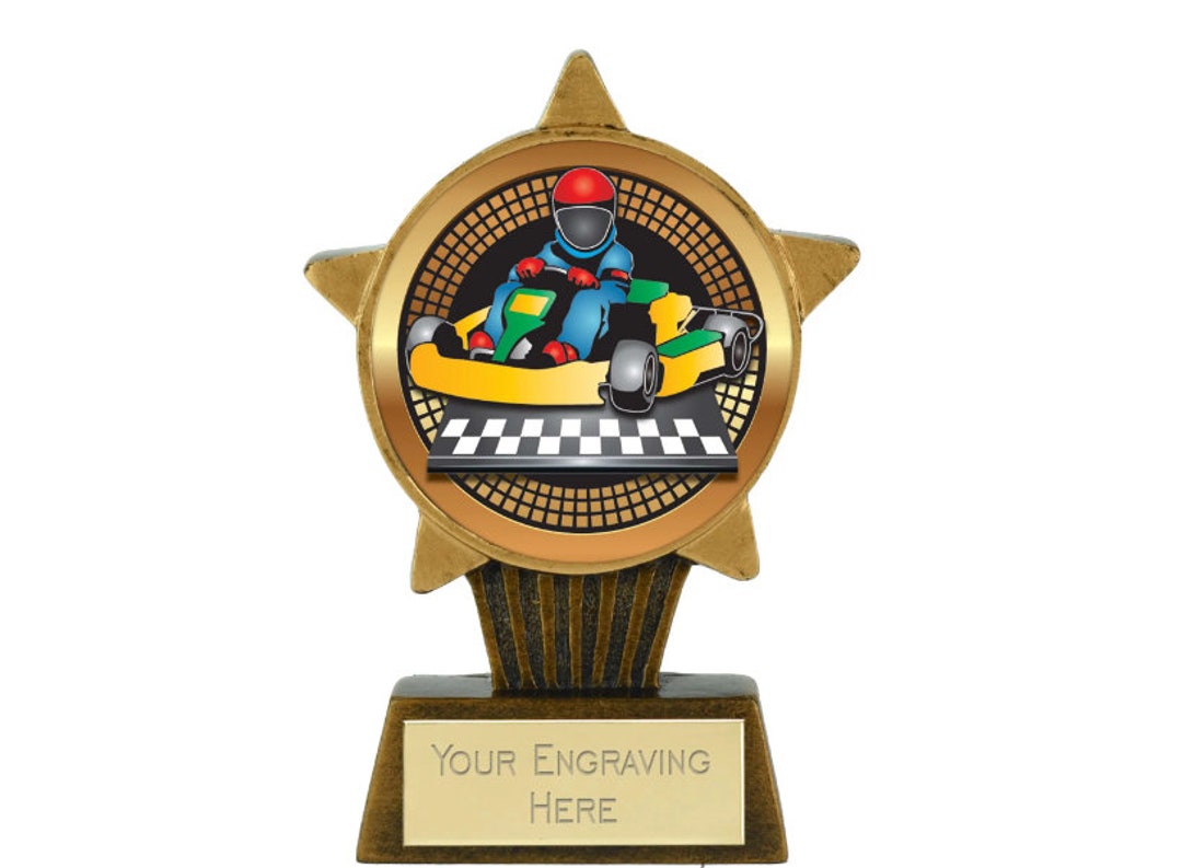 Motorsport Go Kart Award Trophy Personalized Engraving - Etsy