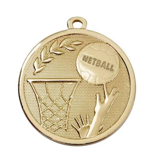Netball Medal Gold Silver Bronze Choice of Ribbon 1.75 - Etsy UK