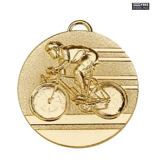 Cycling Medals Gold Silver Bronze 50MM 2 | Etsy