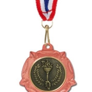 Rose Star Medals - Engraved Medals - Custom Medals - 2 Inch (50mm ...