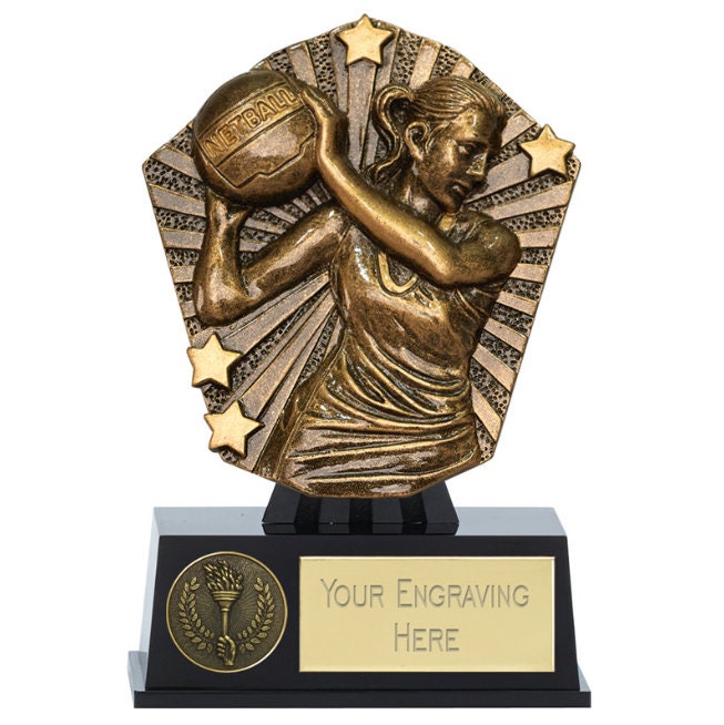 Netball Female Award Trophy Personalized Engraving Custom - Etsy