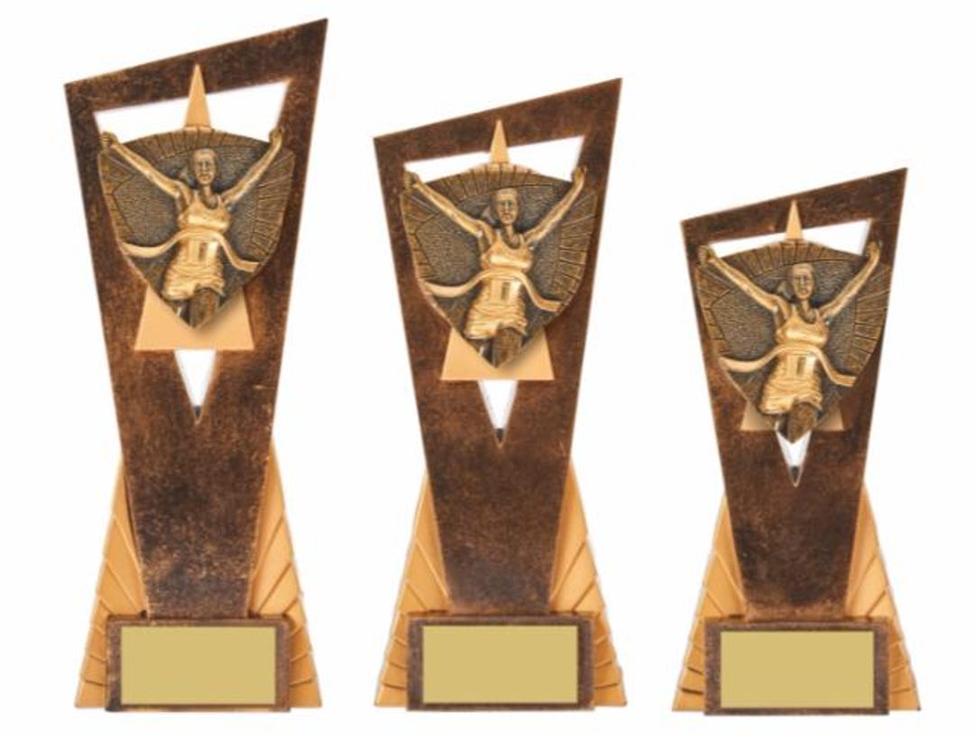 Female Runner Award Trophy - Personalized Engraving - Etsy
