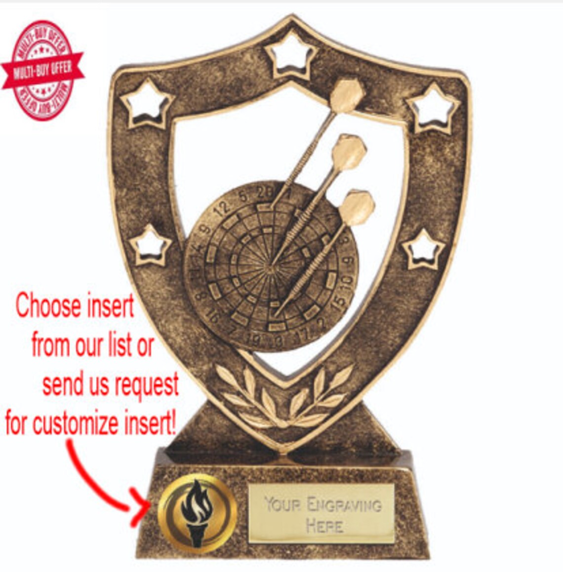 Darts Award Darts Trophy Personalised Engraving - Etsy UK