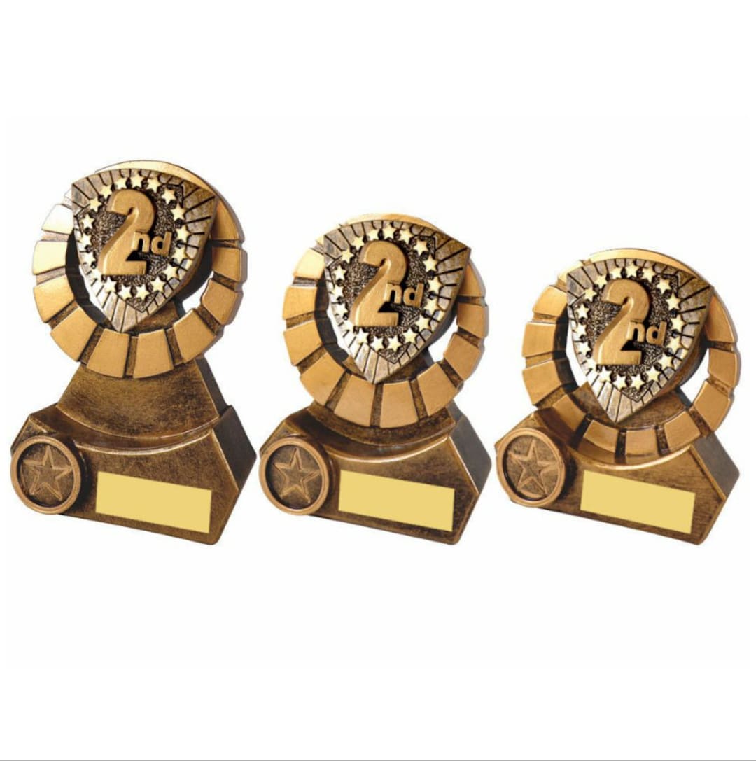 2nd Place Award Trophy - Personalized Engraving - Custom Insert - Etsy