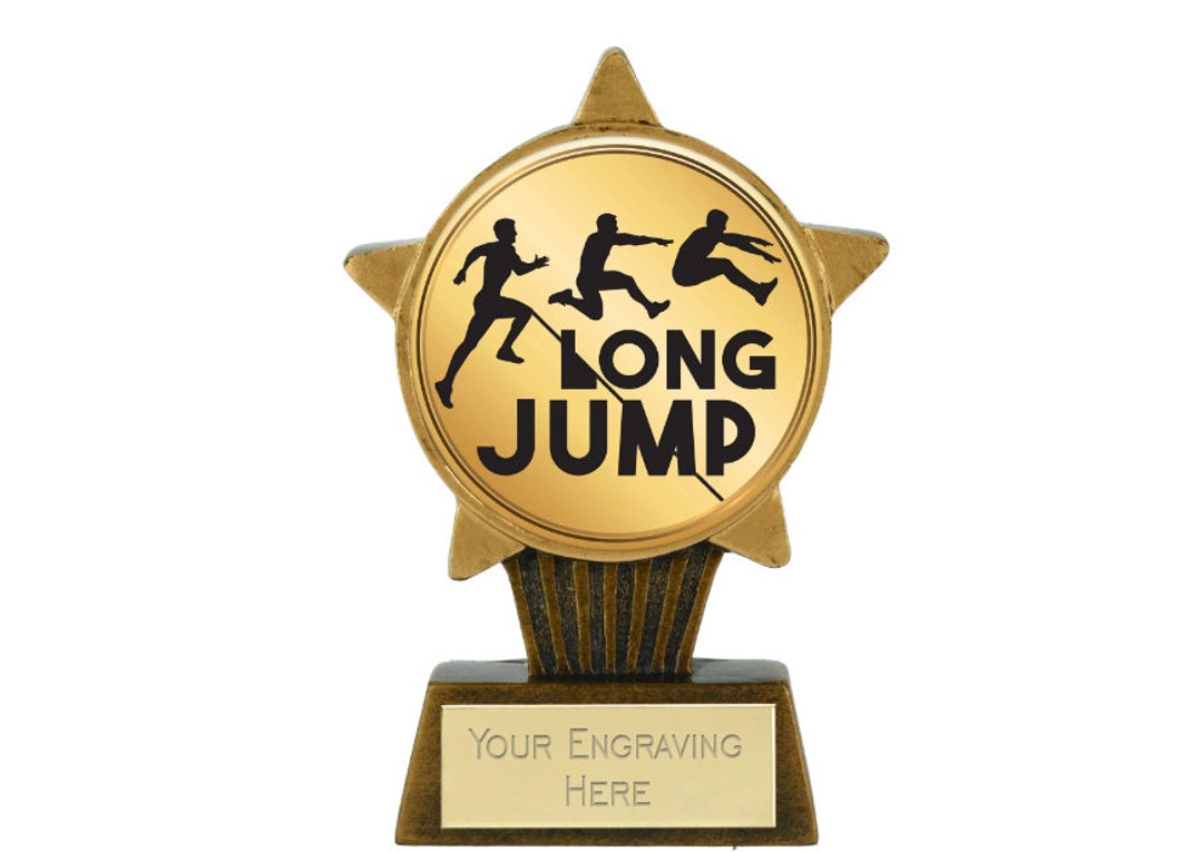Long Jump Award Trophy - Personalized Engraving - Etsy