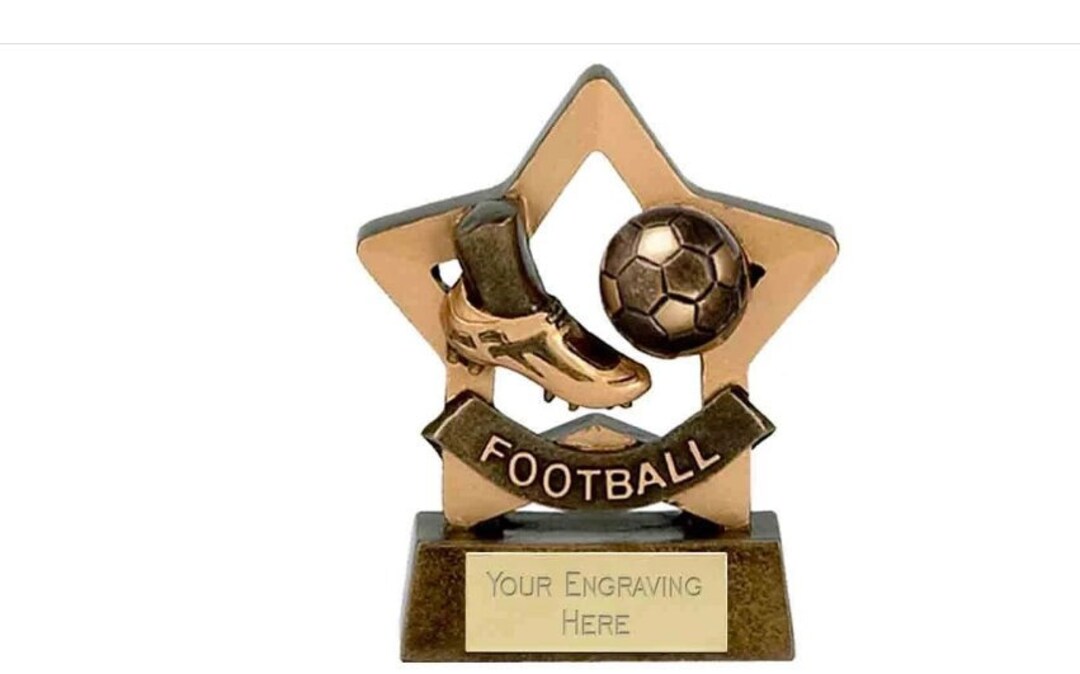 Football Star Award - Mini Star Football - Personalized Engraving - Etsy UK