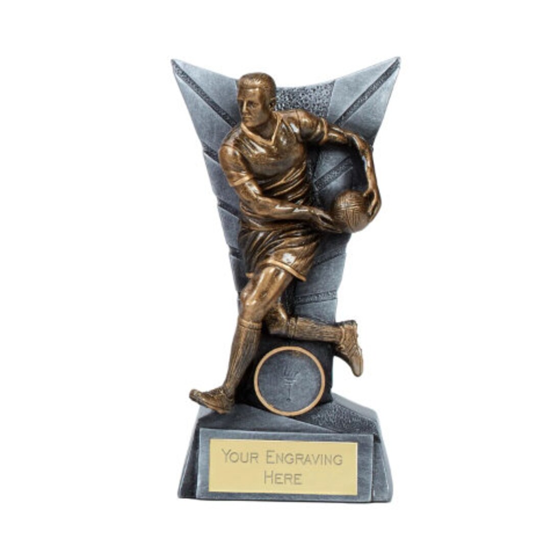 Male Rugby Player Trophy Award Personalized Engraving - Etsy