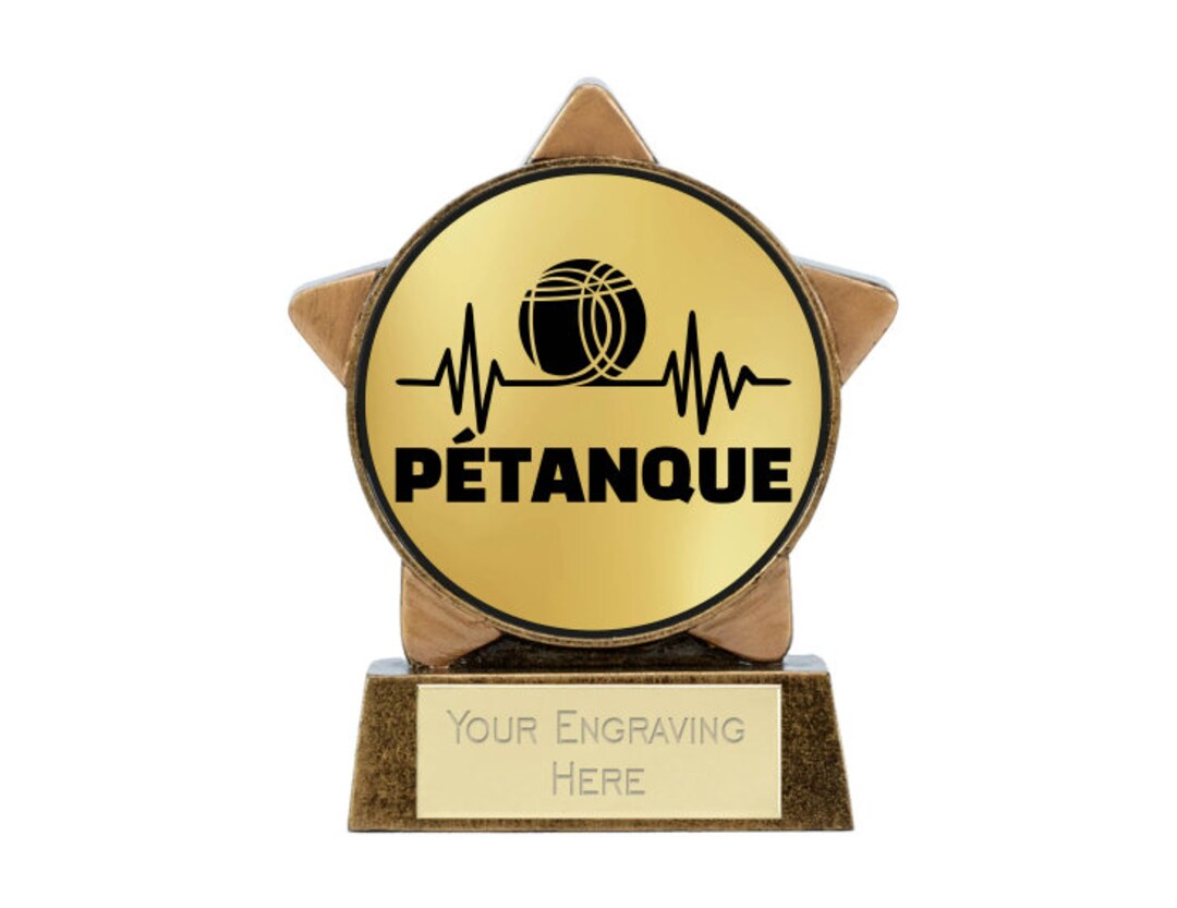 Petanque Award Trophy - Personalized Engraving - Etsy